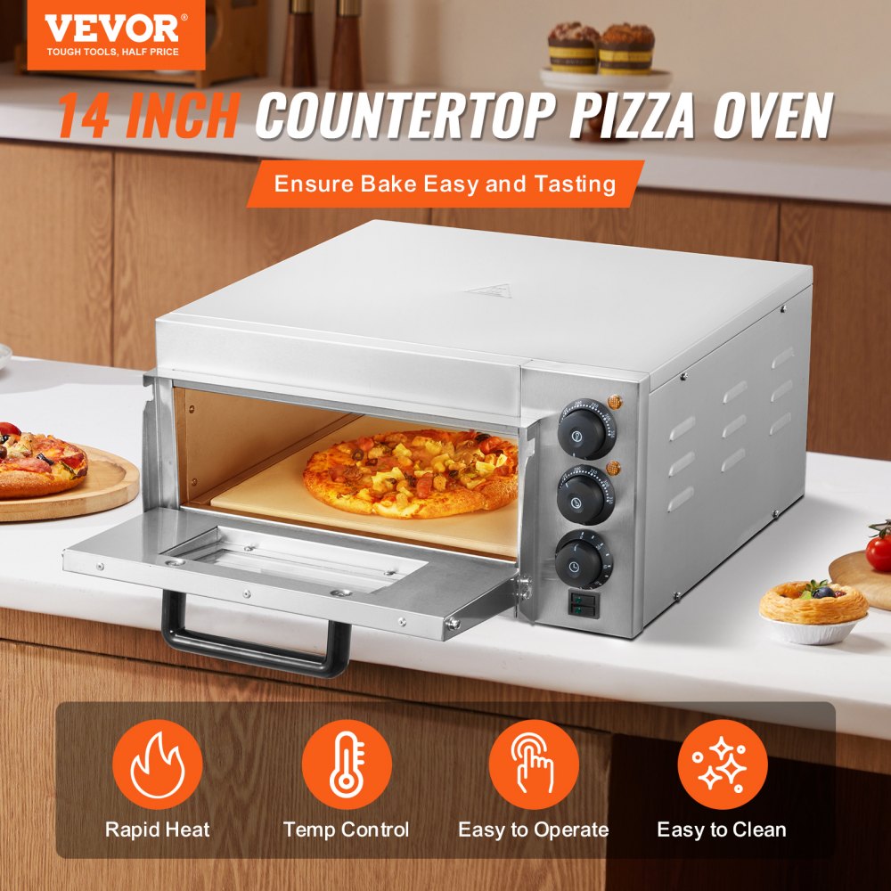VEVOR Commercial Countertop Pizza Oven Electric Pizza Oven for 14 ... VEVOR Commercial Countertop Pizza Oven Electric Pizza Oven for 14 ...