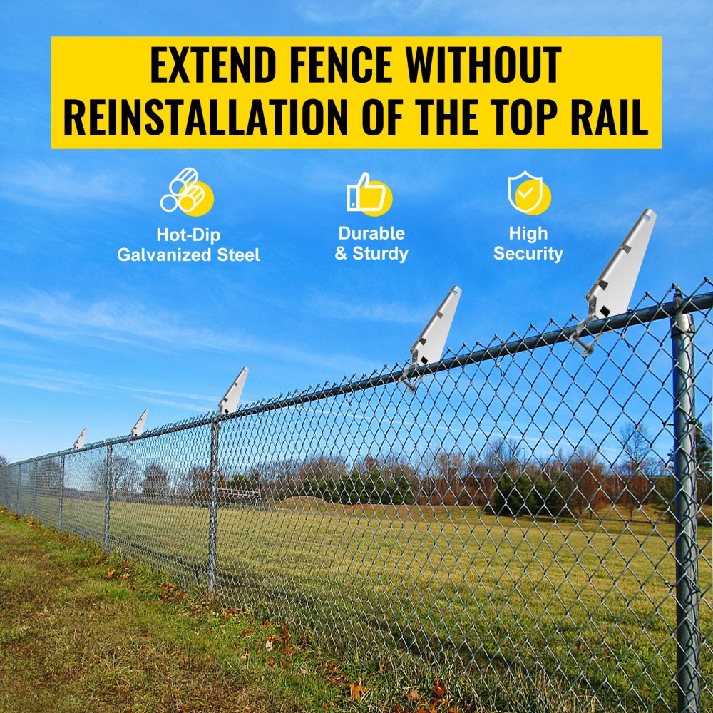 VEVOR Barbed Wire Arm Set of 10 Extend Arm Barbed Wire for 1-3/8" Top ...