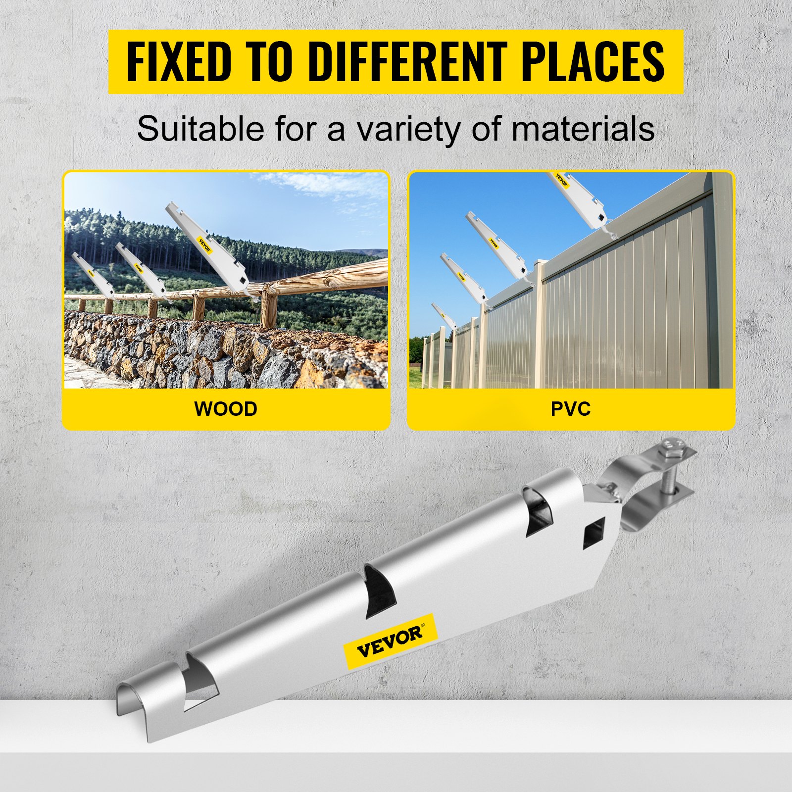 VEVOR Barbed Wire Arm Set of 10 Extend Arm Barbed Wire for 1-3/8" Top ...