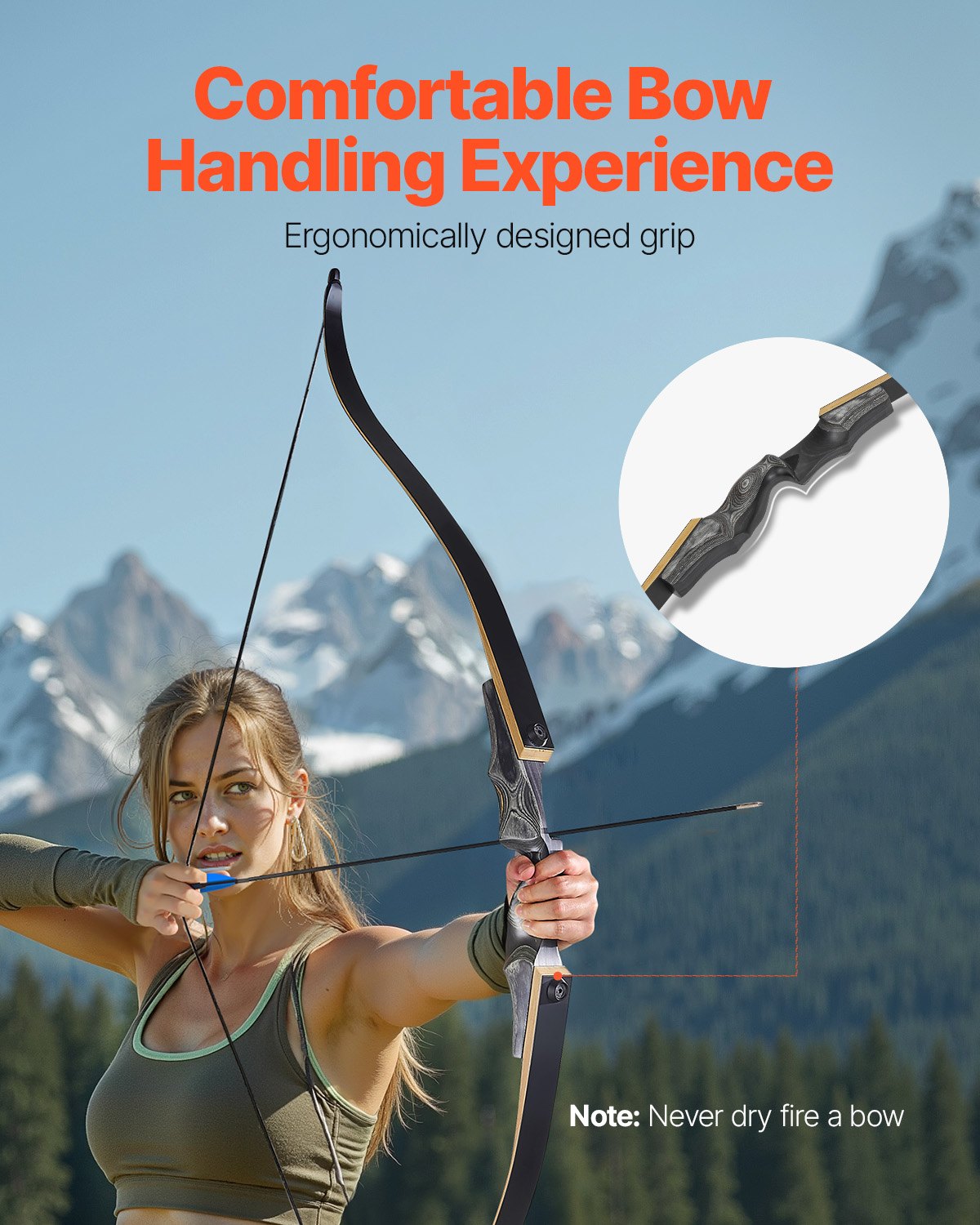 VEVOR Recurve Bow Kit – 60 Inch, 15-Piece Archery Kit