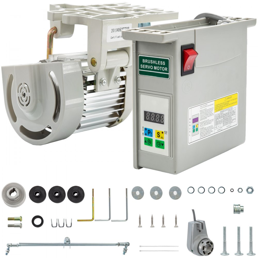 VEVOR 220V 600W Sewing Machine Servo Motor Max Speed 4500RPM Energy ...