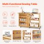 VEVOR Foldable Table for Sewing - 46" Worktop & 88 lbs
