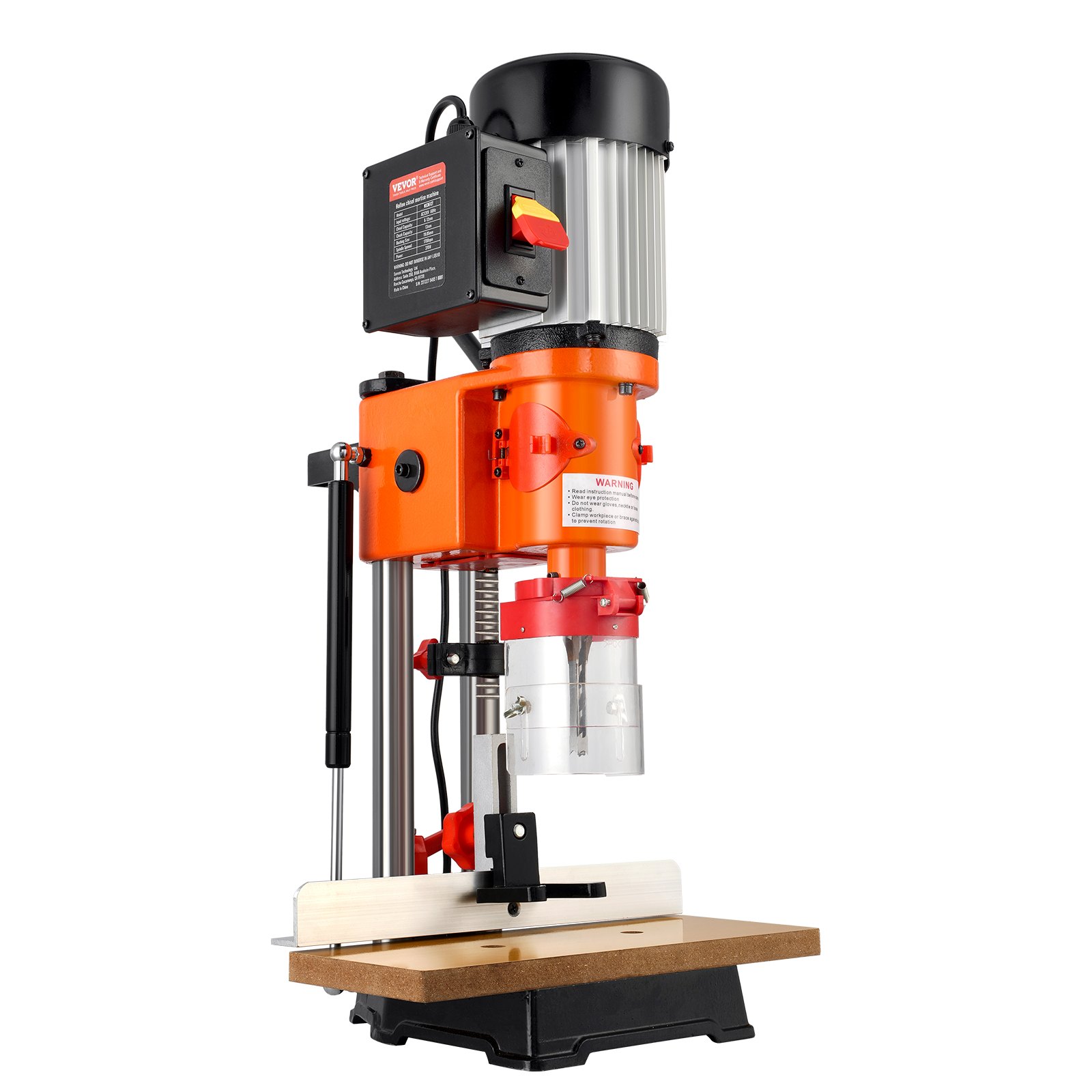 VEVOR Benchtop Mortise Machine, 370W, 1725 RPM Woodworking Mortising ...