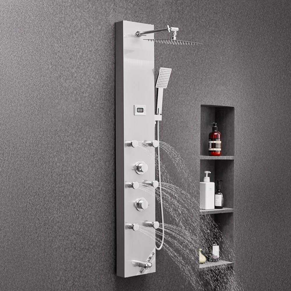 VEVOR Rainfall Shower System — LED Display Body Jets