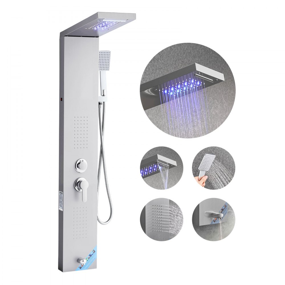 VEVOR Shower Panel System—LED Rainfall and Massage functions