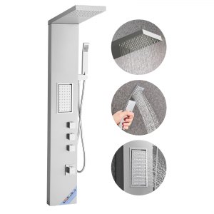 VEVOR Stainless Steel Shower Panel System – 3in1, 304 Steel