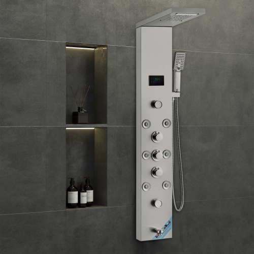 VEVOR Shower Panel System, 6 Shower Modes, LED & Screen ...