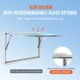 VEVOR Serving Hatch 60"x36", Aluminum Food Service Window with Awning ...