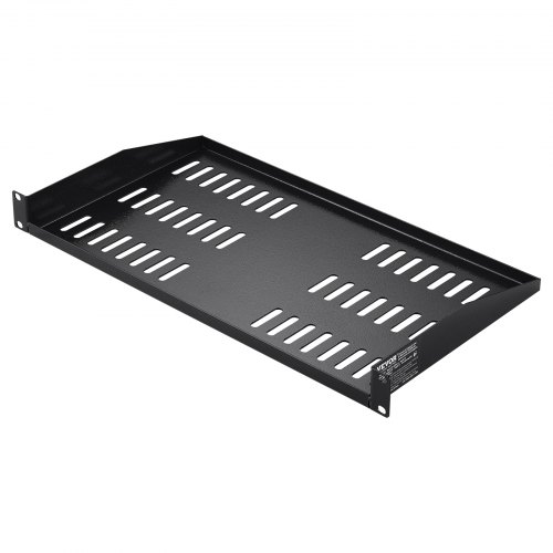 VEVOR 2PCS 1U Server Rack Shelf 10"/254 mm Depth Vented Rack Mount ...