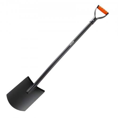 VEVOR Square Shovel Flat Shovel 48 in with D-Handle for Gardening ...