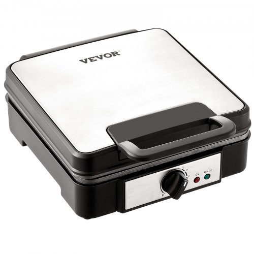 VEVOR Waffle Maker, 4 Slices per Batch, 1200W Square Waffle Iron, Non ...