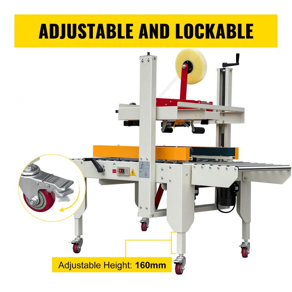 VEVOR Case Sealer 180W Box Sealing Machine, Automatic Box Sealer ...