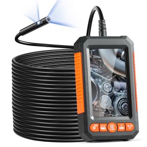 VEVOR Endoscope Camera with Lights Dual Lens Borescope 49.2FT Cable 4.3 ...