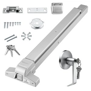 VEVOR Push Bar Door Locks, Carbon Steel Panic Bars for Exit Doors, with ...