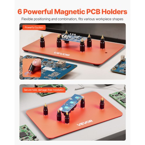 Magnetic Helping Hands Soldering Station Hot Air Gun Holder 6 PCB ...