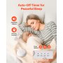 VEVOR Portable White Noise Machine – 30 Sounds, 1200 mAh