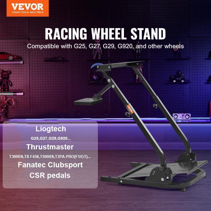 VEVOR Racing Simulator Steering Wheel Stand for Mainstream Brands ...