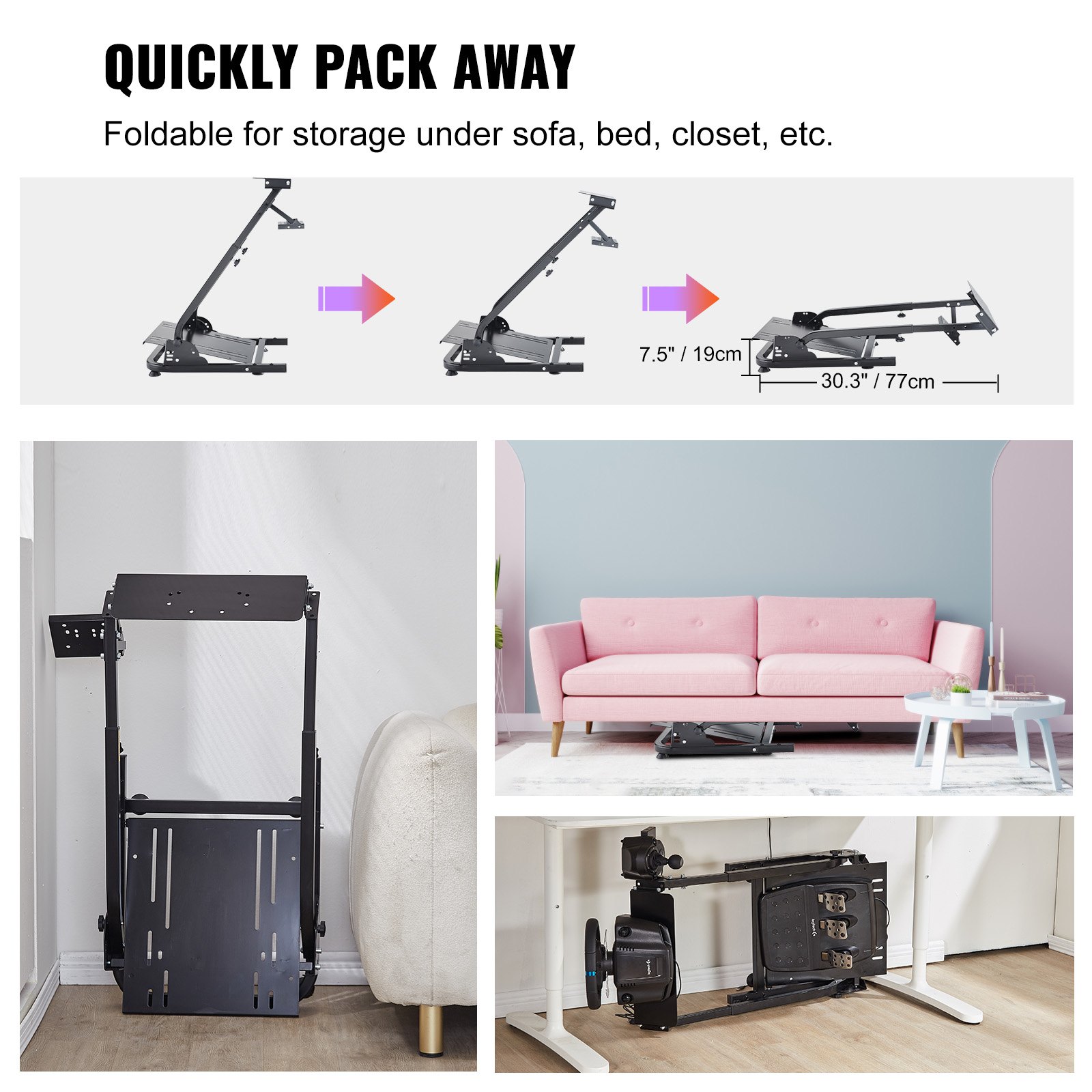 VEVOR G920 Racing Steering Wheel Stand Shifter Mount fit for Logitech ...