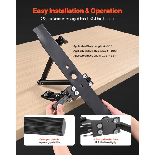 VEVOR Lawn Mower Blade Sharpener 15°-45° Adjustable Lawnmower Blade ...