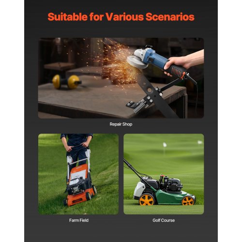 VEVOR Lawn Mower Blade Sharpener 15°-45° Adjustable Lawnmower Blade ...