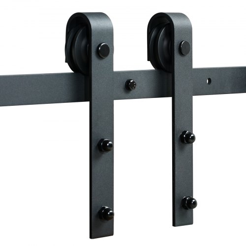 VEVOR 10FT Sliding Barn Door Hardware Kit, 330LBS Loading Heavy Duty ...