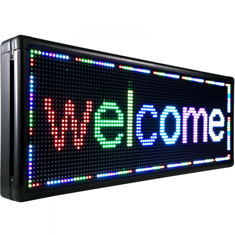 40" x 15" LED Scrolling Sign 7 colors P10 LED Signs Advertising Message ...