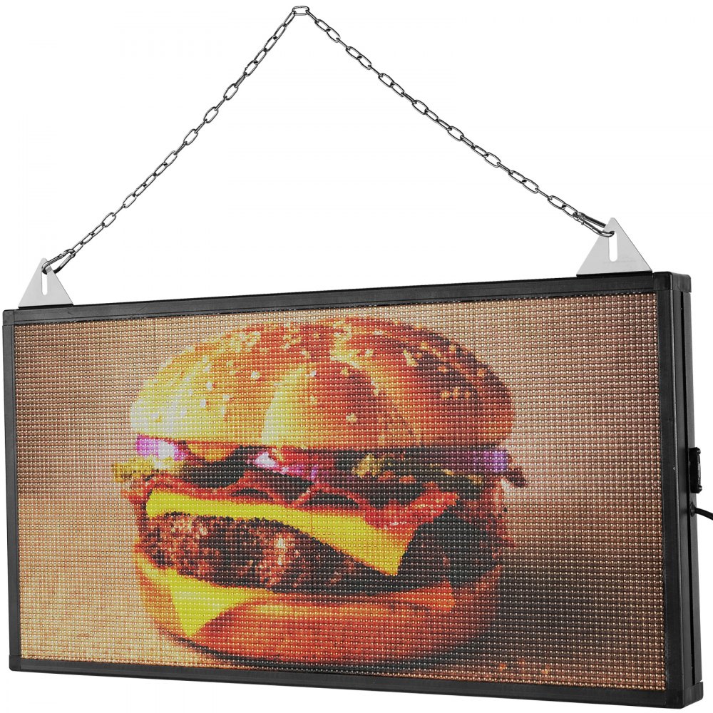 VEVOR LED Scrolling Sign, 27" x 14" WiFi & USB Control, Full Color P5 ...