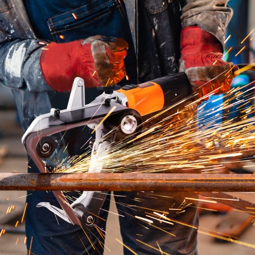 VEVOR Belt Sander Adapter for Angle Grinder, Pipe or Tube Sanding ...