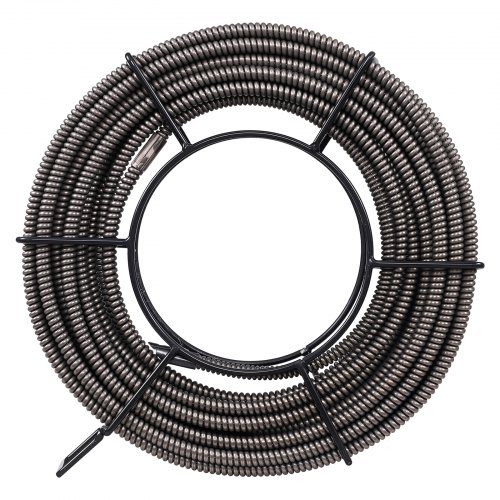 VEVOR Drain Cleaning Cable 100 Feet x 1/2 Inch Solid Core Cable Sewer ...