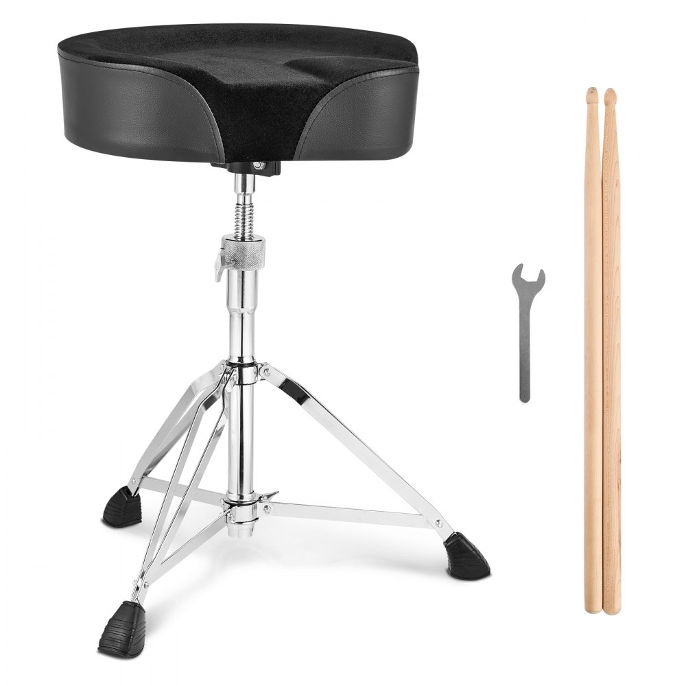 VEVOR Saddle Drum Throne, 560-705 mm Height Adjustable, Padded Drum ...