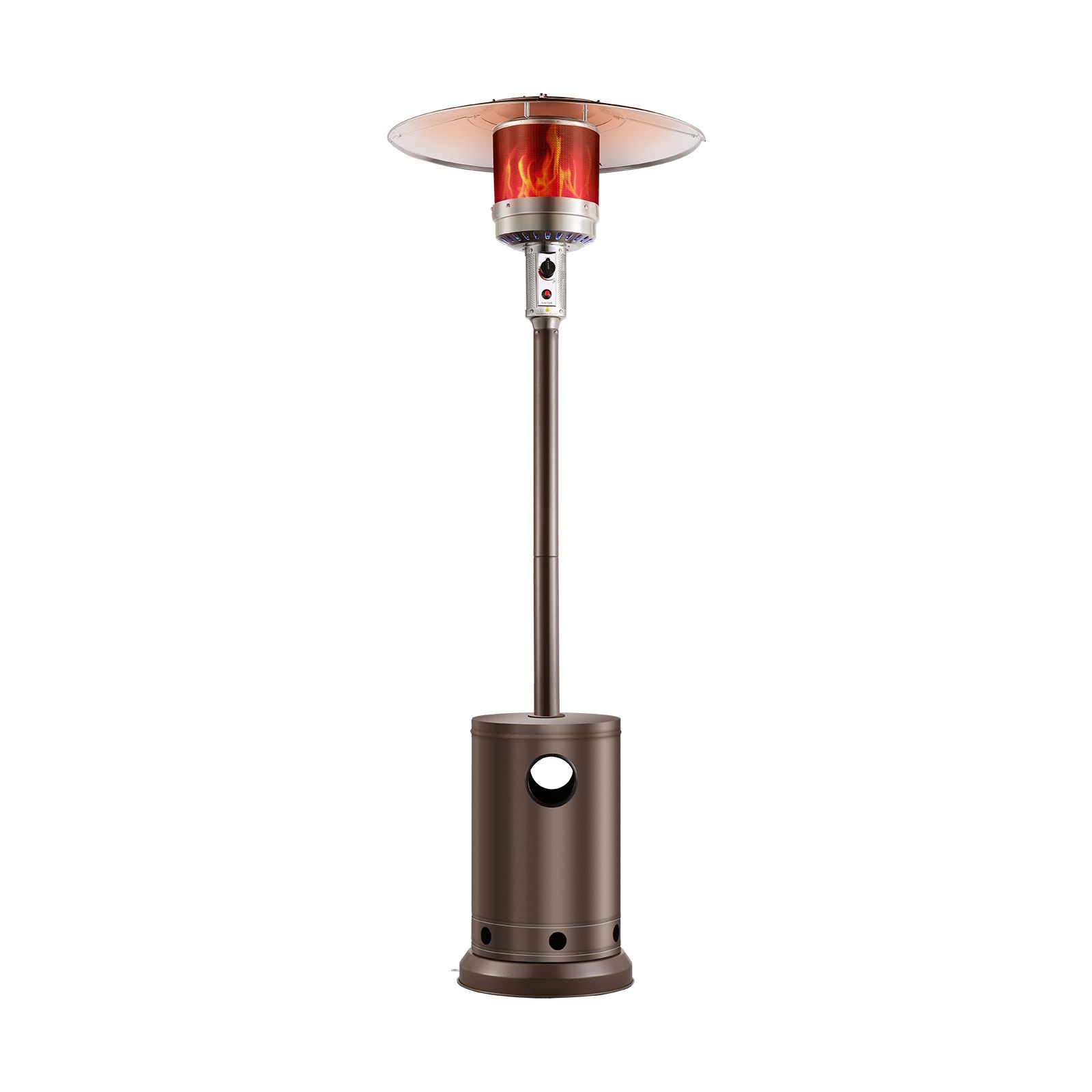 VEVOR Propane Patio Heater 50000BTU Tall Hammered w/Round Table Outdoor ...