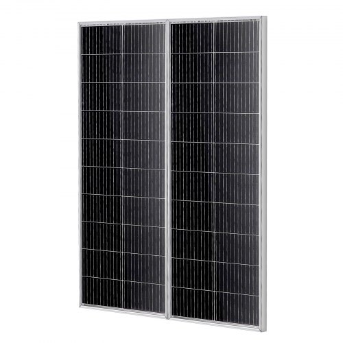 VEVOR 200W Monocrystalline Solar Panel Kit 2PCS Solar Panels & Charge ...