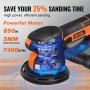 VEVOR Dual Action Random Orbital Sander – 850W, 6-Inch
