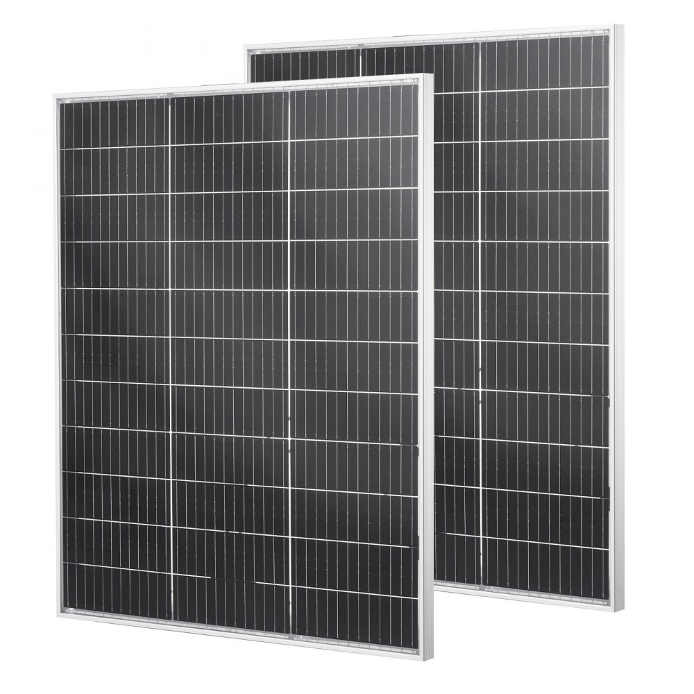 VEVOR 2PCS 100W Bifacial Solar Panels, 23% High-Efficiency N-Type ...