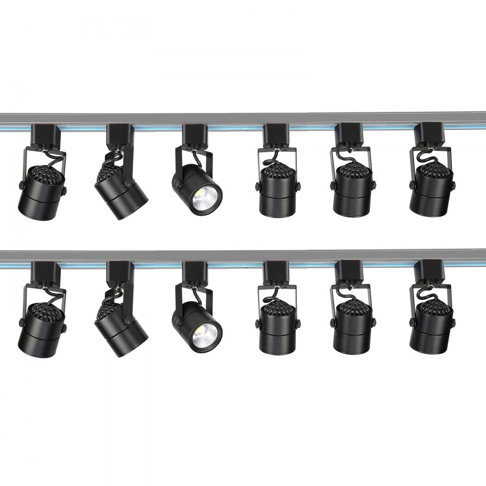 VEVOR LED Track Lighting Heads, 6.5W 3000K 470lm Warm White, Dimmable H ...