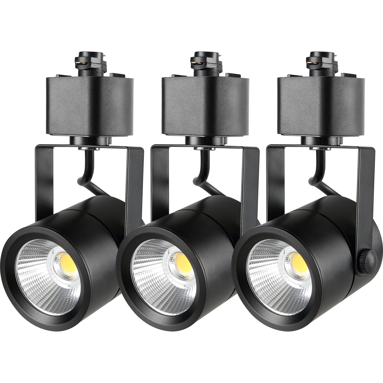 VEVOR LED Track Lighting Heads, 6.5W 3000K 470lm Warm White, Dimmable H ...