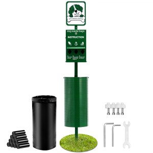 VEVOR Dog Waste Station, Commercial Dog Poop Station, 11.5 Gallons Pet ...
