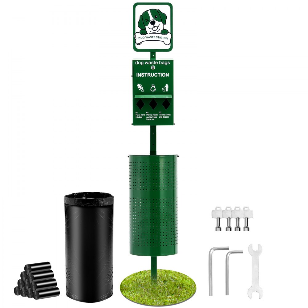 Dog Waste Station 11.5 Gallons Outdoor Dog Poop Station with 600 Bags ...