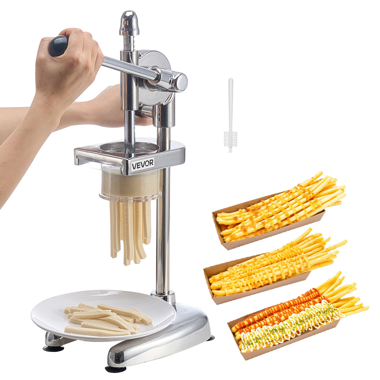 Coupe-frites professionnel VEVOR, presse-frites en acier inoxydable ...