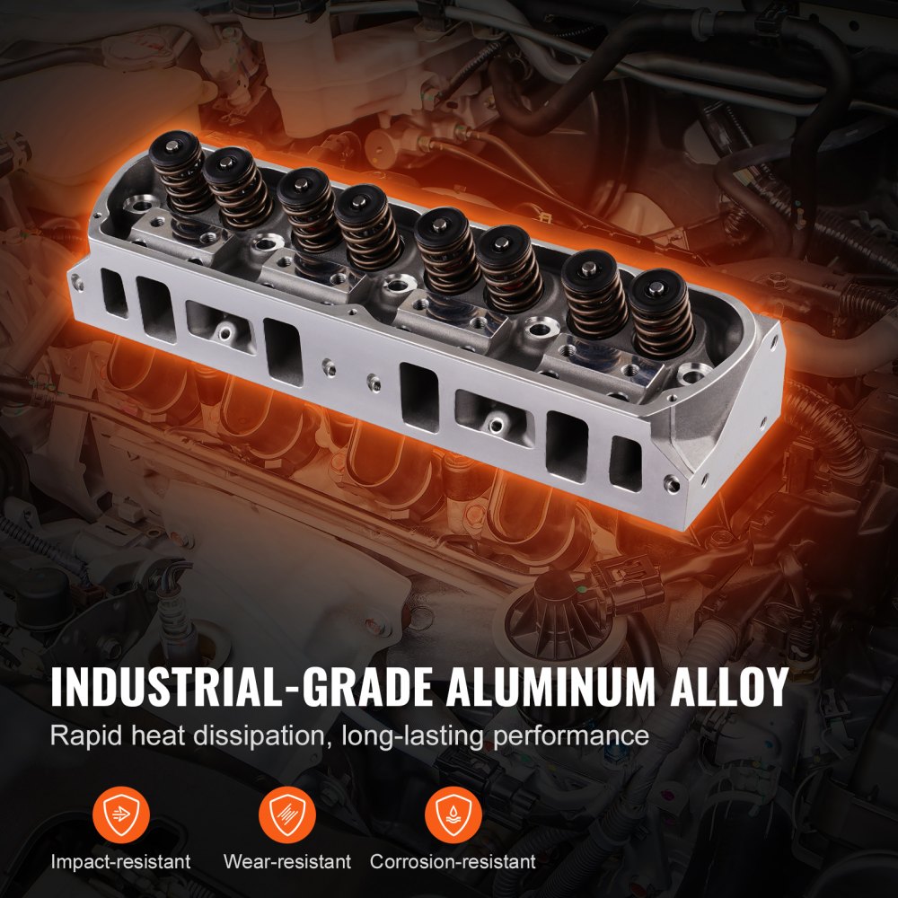 VEVOR Engine Cylinder Head Assembly Replacement Aluminum for SBF FORD ...