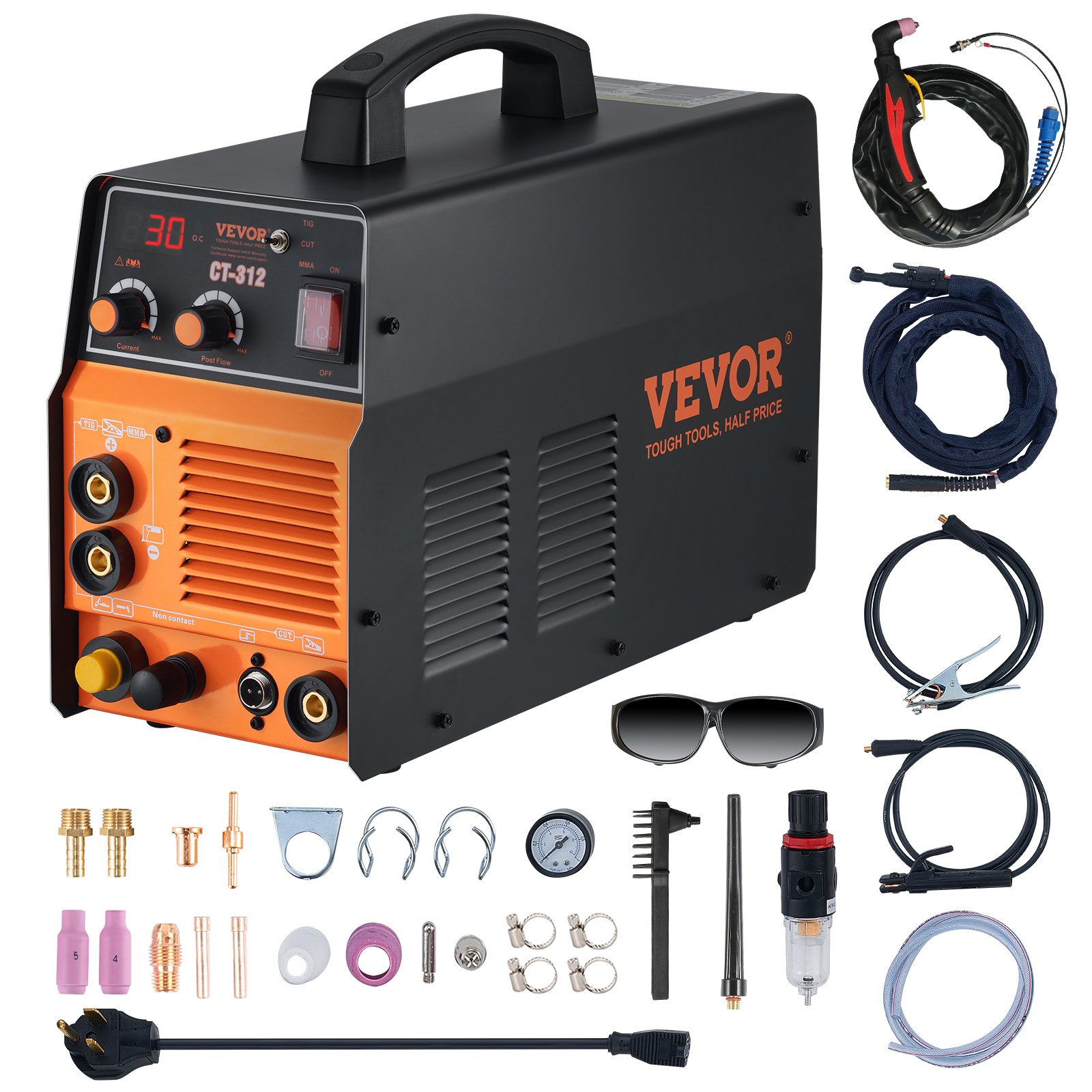 VEVOR 3 in 1 Plasma Cutter Welder Machine CUT/TIG/MMA Welder 110/220V ...