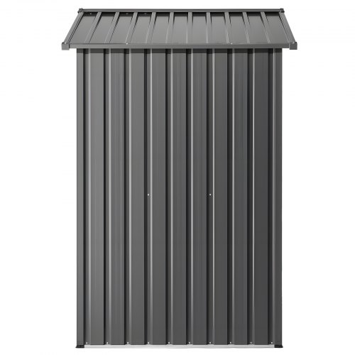VEVOR 6 x 4 FT Metal Garden Shed Outdoor Storage Shed with 4 Louver ...
