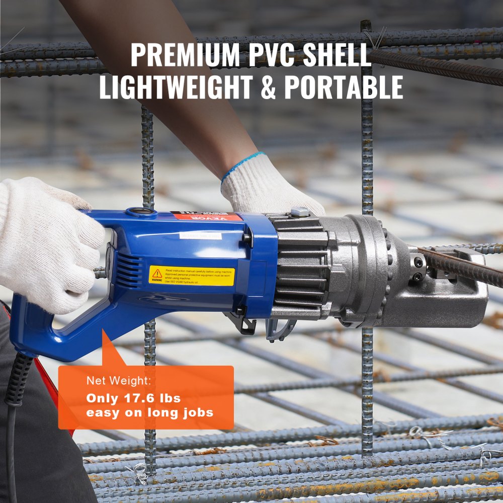 VEVOR Electric Hydraulic Rebar Cutter, 1000W Portable Rebar Cutter ...