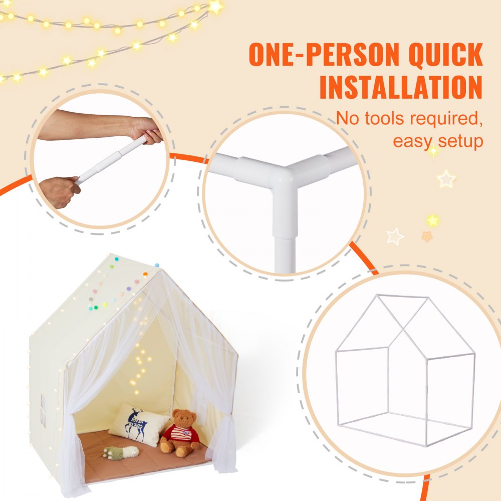 VEVOR Kids Play Tent, Kids Tent for Kids 1-5 Years Old, Toddler Tent ...
