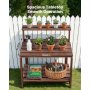 VEVOR Potting Bench Table, Outdoor Gardening Workstation with 36 x 20 ...