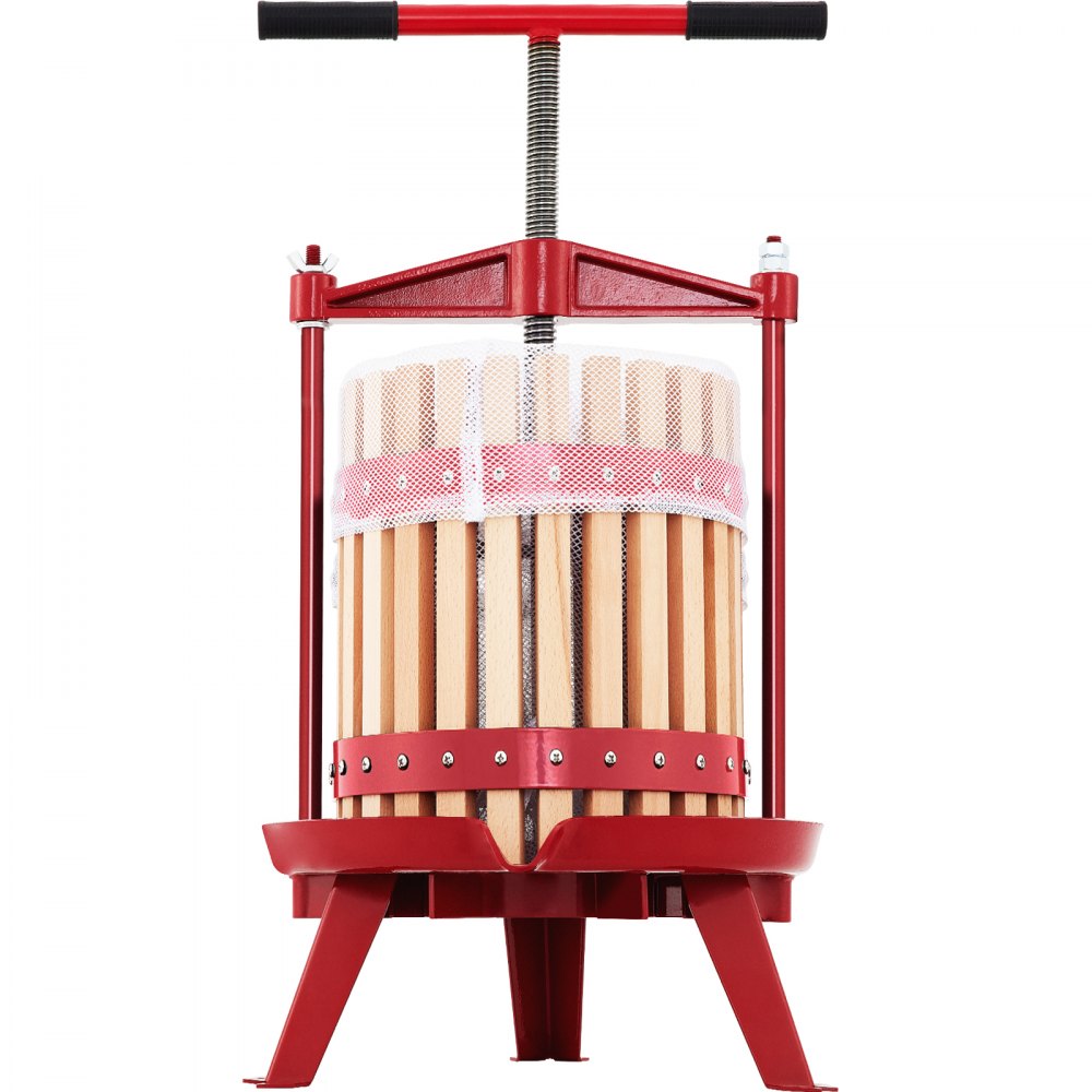 VEVOR Fruit Wine Press, 3.2Gal/12L, Cast Iron Manual Grape Presser for ...