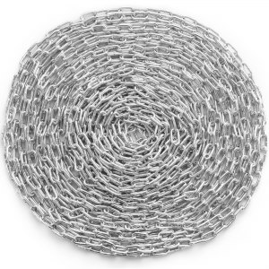 VEVOR Proof Coil Chain, 1/4" x 100', 1540 lbs Safe Working Load, Zinc ...