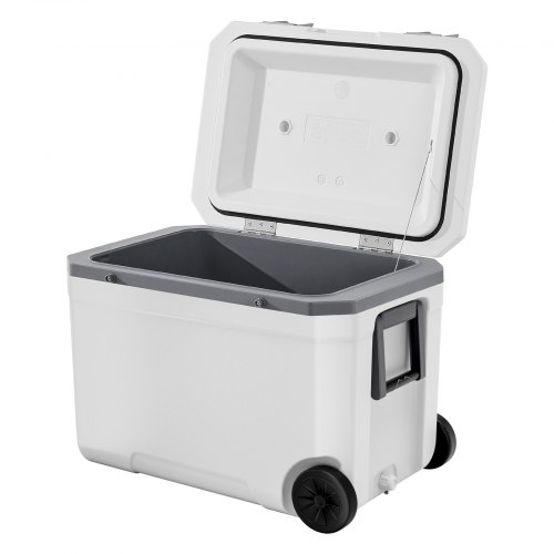 Portable Cooler 45 QT Insulated Wheeled Cooler 64 Can Capacity with Cup ...