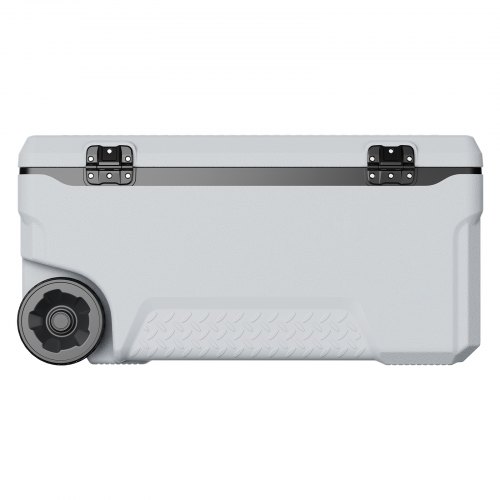 Portable Cooler 74 QT Insulated Wheeled Cooler 120 Can Capacity with ...