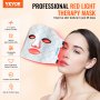 VEVOR Red Light Therapy Mask 7-Color LED Face Mask Light Therapy with ...